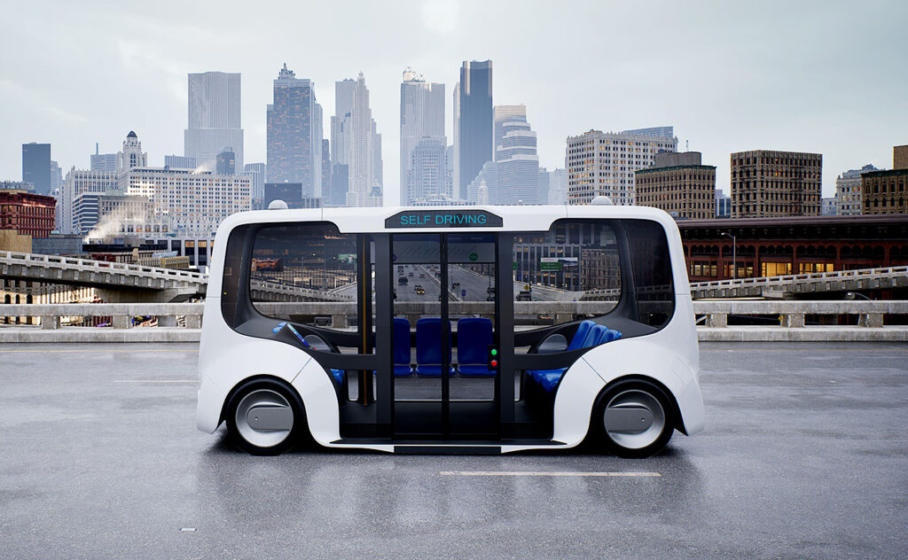 会場内を移動できるバス“e Mover” - EXPO2025 archive